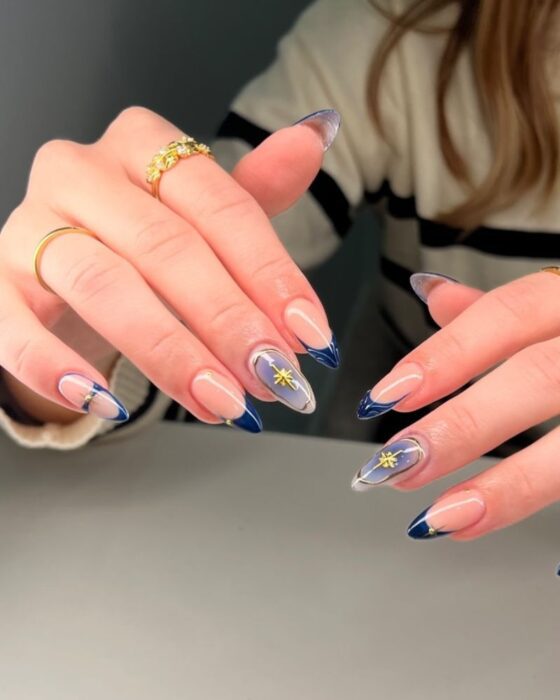 29+ Blue French Nail Tips for a Classy Twist—From Delicate to Bold