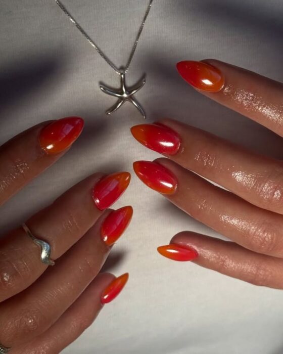 29 Summer Sunset Nails That Melt Into The Golden Hour - Nails for ...